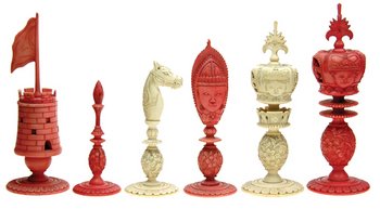 Burmese Ivory Chess Set