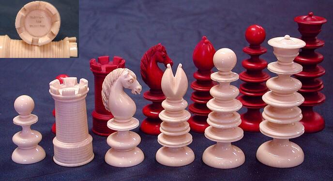 Calvert Stamped Ivory Set