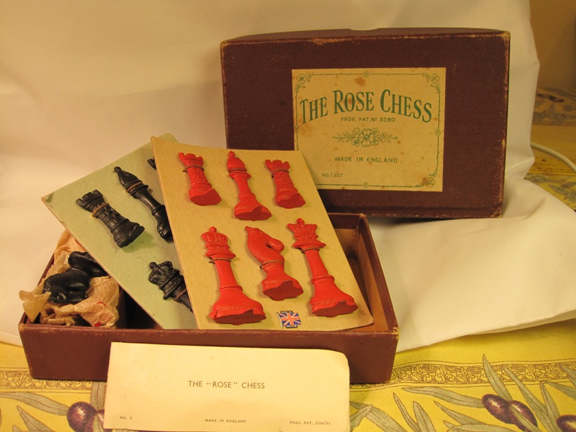 "The Rose" Chess Set in Original Box